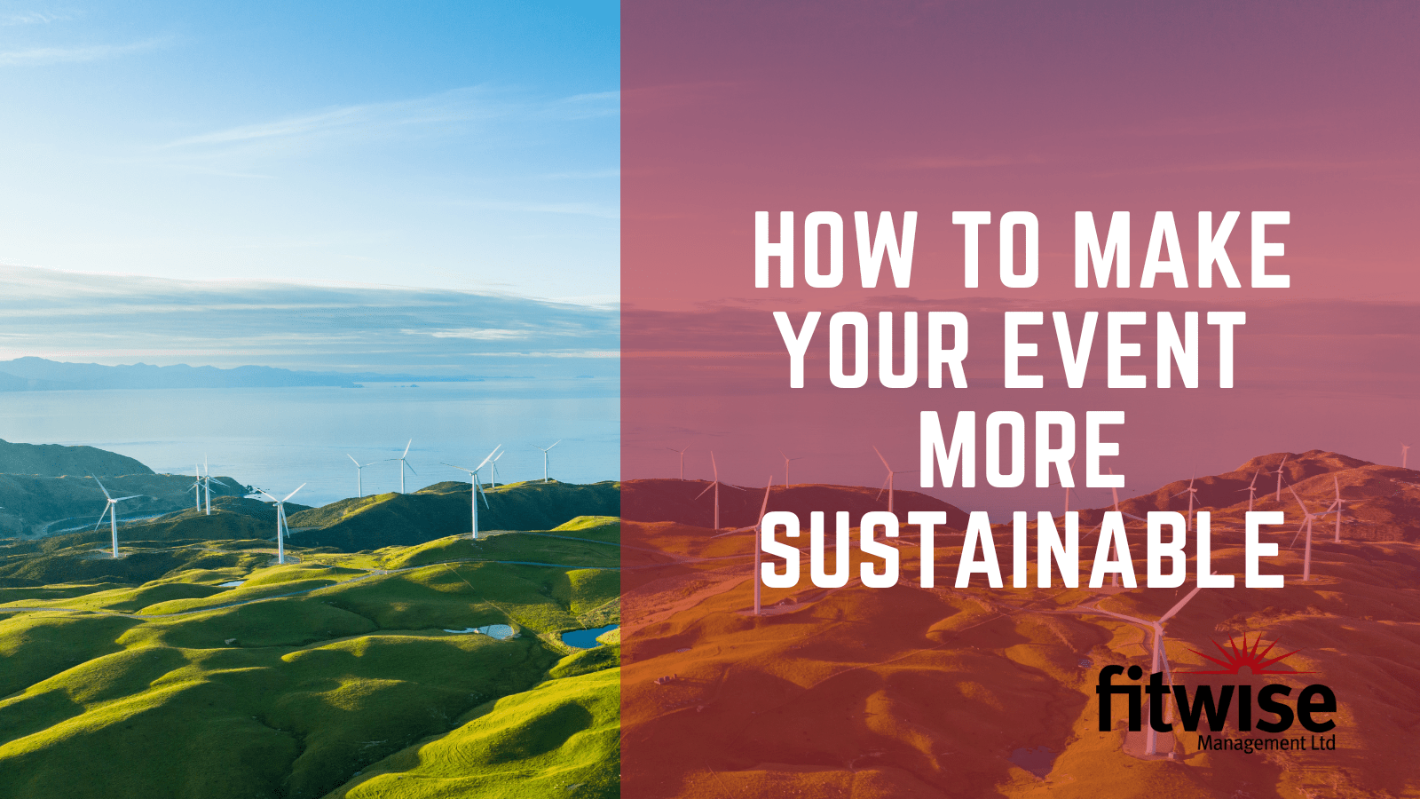 How to make your event more sustainable - Fitwise